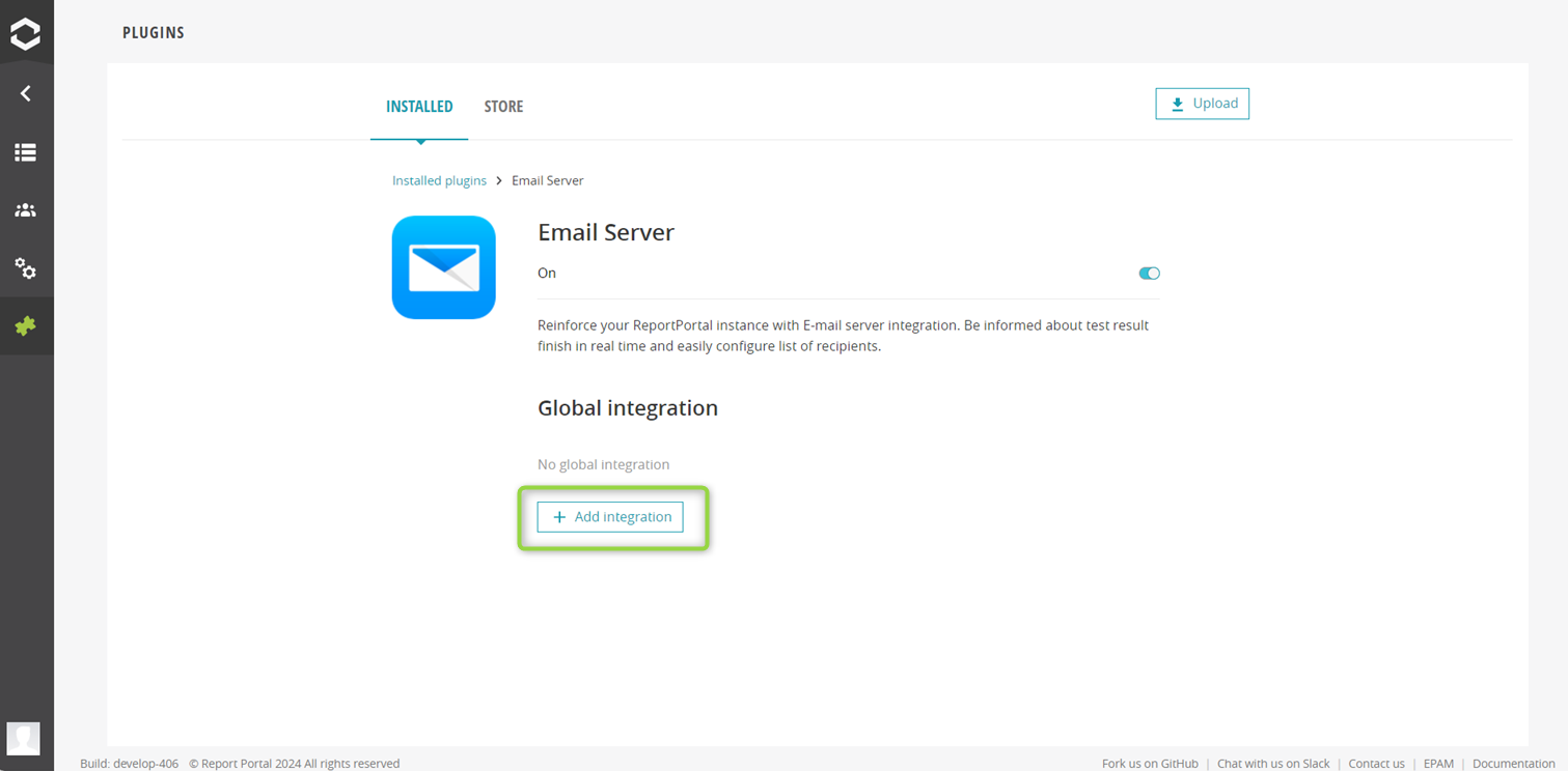 Email Server | ReportPortal Documentation