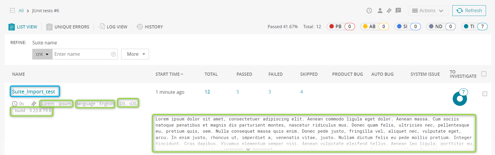 JUnit | ReportPortal Documentation