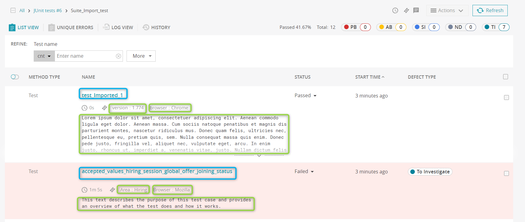 JUnit | ReportPortal Documentation