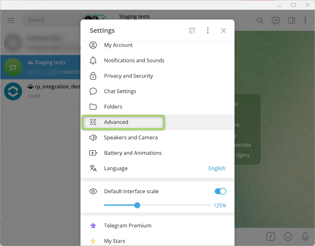 Telegram | ReportPortal Documentation